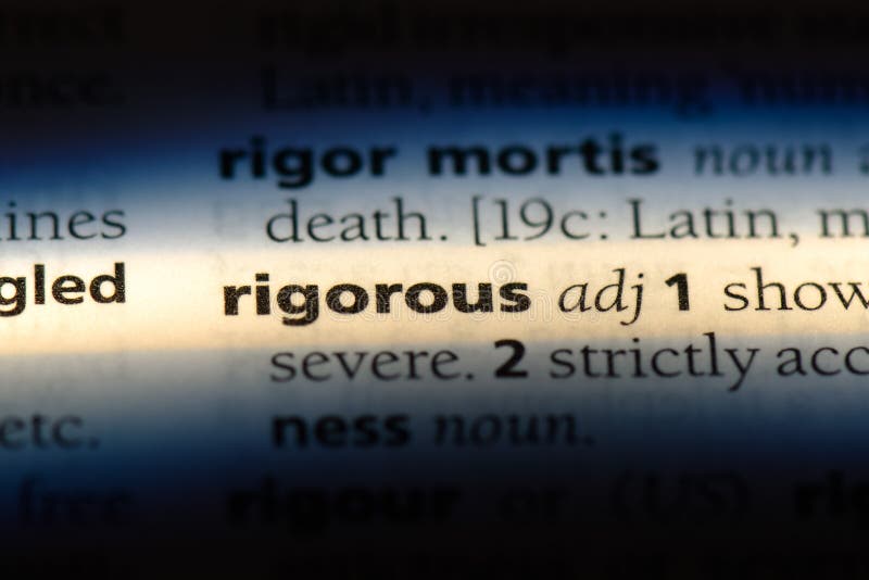 Riguroso imagen de archivo. Imagen de concepto, impreso - 126614849