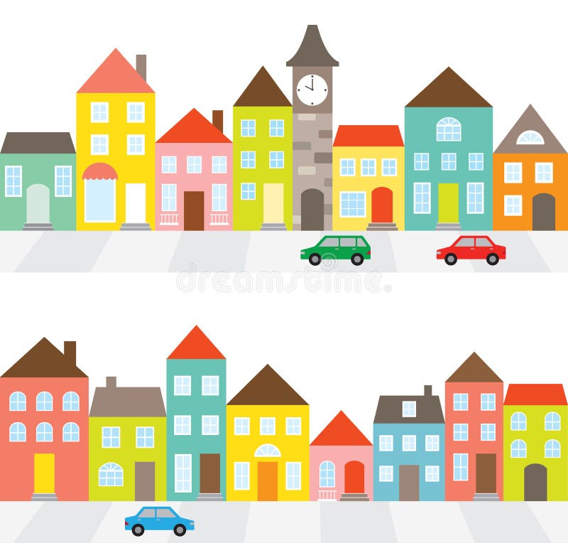 Rij Huizen Clipart Pagina 4 | Gratis Vectors En Illustraties Met Rij