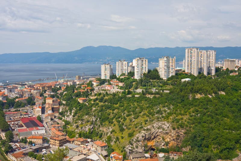 Rijeka, Croatia stock photo. Image of pier, city, industrial - 31741624