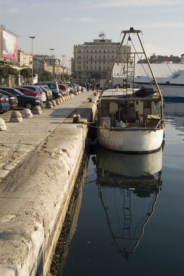 Rijeka Croatia port stock photo. Image of adriatic, industry - 2145242