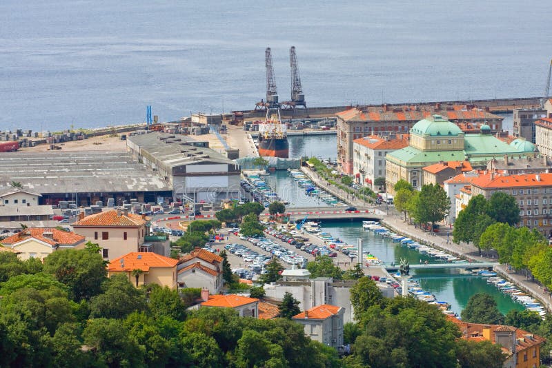 Rijeka, Croatie photo stock. Image du seaport, mien, voyage - 31195534