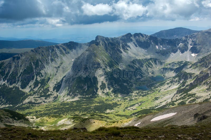 Rila-Berg, Marichini See-Ansicht Von Musala-Spitze Stockfoto - Bild von ...