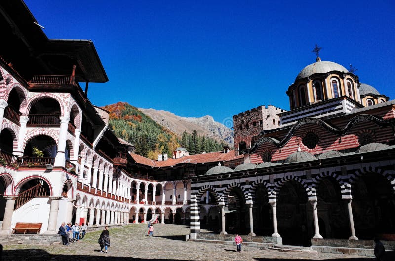 Rila Monastery editorial stock photo. Image of saint - 86645683