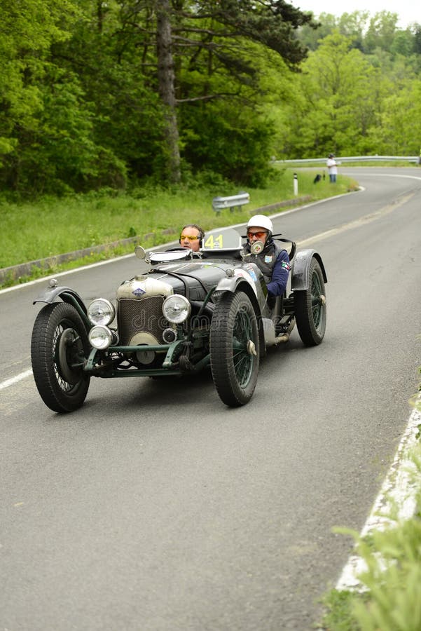 Riley Bilspring I Det Mille Miglia Loppet Redaktionell Fotografering ...