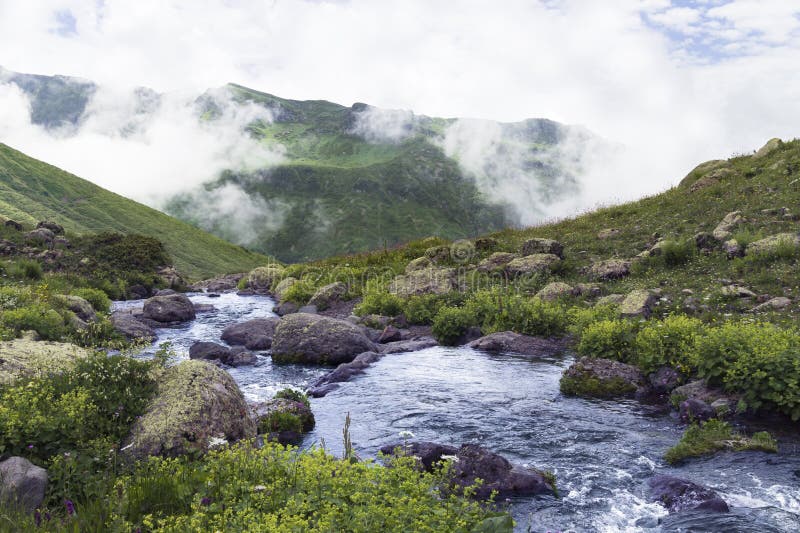 Rill flow stock photo. Image of mountain, water, caucasus - 33247268