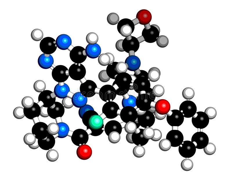 Rilzabrutinib Drug Molecule. 3D Rendering Stock Vector - Illustration ...