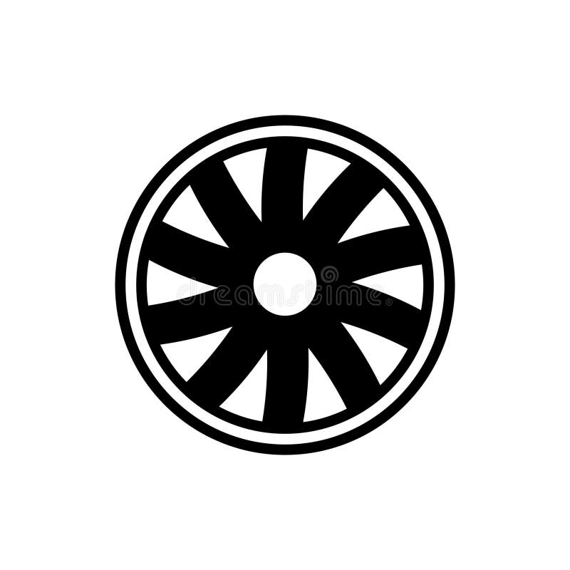 Rim icon vector stock vector. Illustration of machine - 290218105