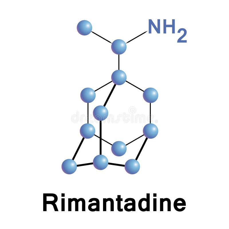 Rimantadine illustration de vecteur. Illustration du hydrogène - 58836025