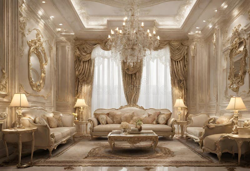 Luxury hotel room stock illustration. Illustration of wood - 302958677