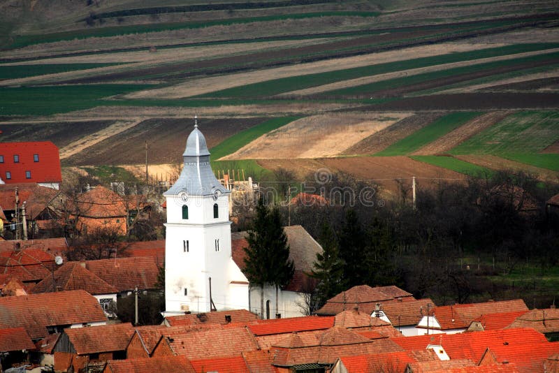 Rimetea village stock image. Image of park, house, blue - 3172895