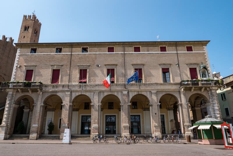 Rimini City Hall on Cavour Square in Rimini Editorial Photo - Image of ...