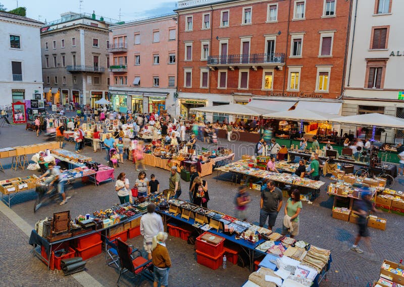 Flea Market in Rimini, Italy Editorial Photo - Image of europe, italy ...