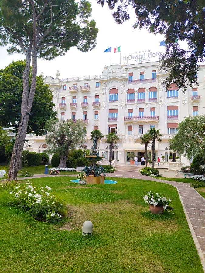 Rimini, Italy - June 25, 2024: the Grand Hotel in Rimini Stock Image ...