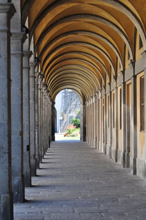 Rinascimentale Arch Columnade in Daylight Stock Photo - Image of arch ...