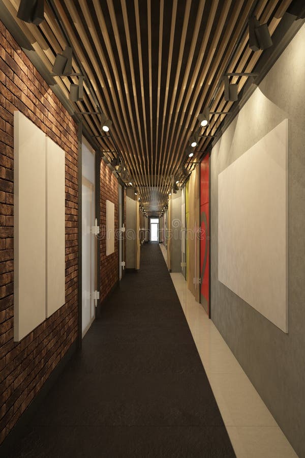Rinda del coridor moderno stock de ilustración. Ilustración de ...