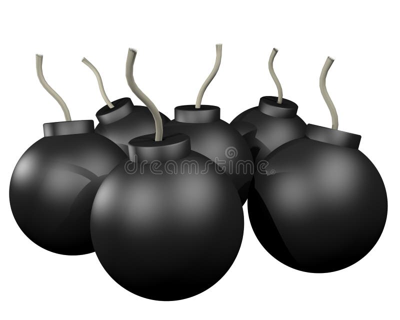 Rinda las bombas stock de ilustración. Ilustración de forma - 42283655