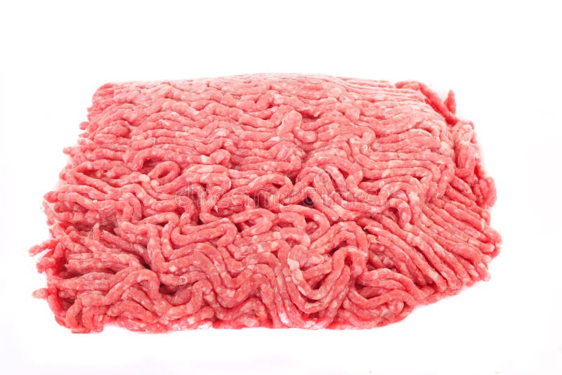 Rinderhackfleisch Getrennt Auf Weiß Stockbild - Bild von metzger ...