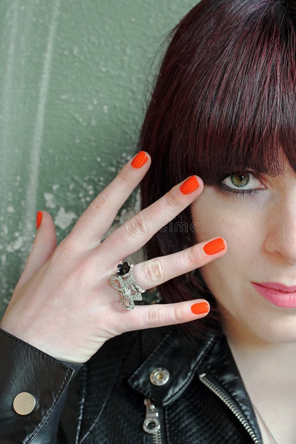 An enticing look stock image. Image of black, hits, green - 25722673