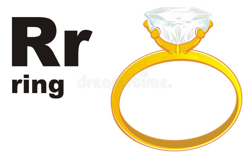 Ring and abc stock illustration. Illustration of gold - 120055545