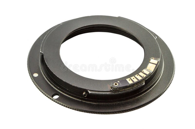 Ring Adapter Mouth for Camera Isolate Stock Image - Image of isolated ...