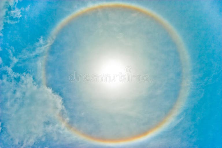 Ring around the sun stock photo. Image of rainbow, spectrum - 10375360