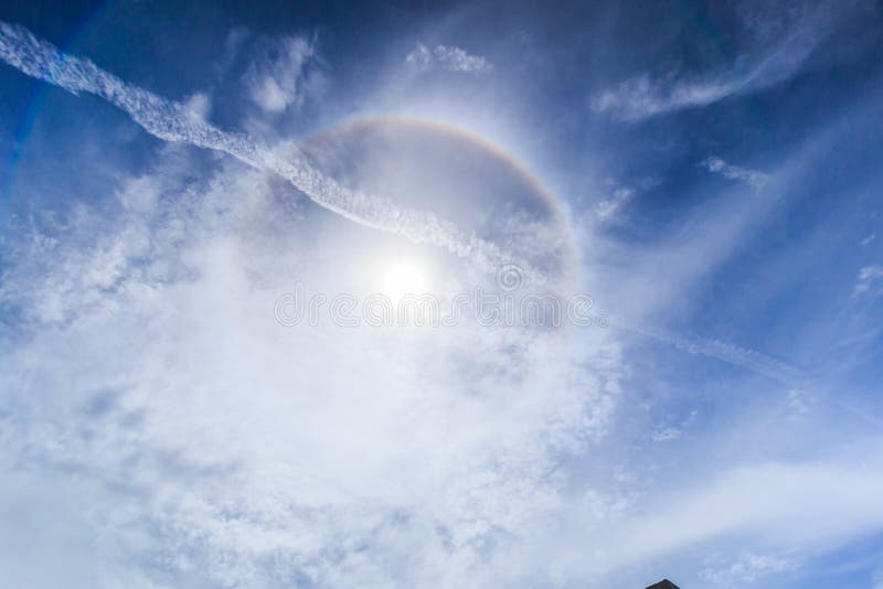 Ring around the sun stock image. Image of background - 101811343