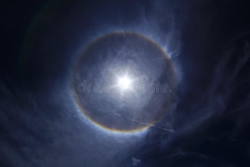 Ring around the sun stock illustration. Illustration of planet - 41943153