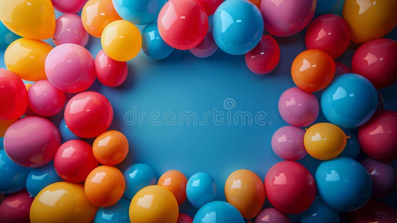 Ring of Balloons stock photo. Image of party, round - 309558370