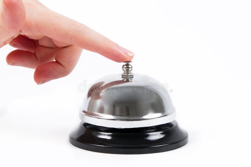 Ring bell stock image. Image of client, concierge, reception - 51397357