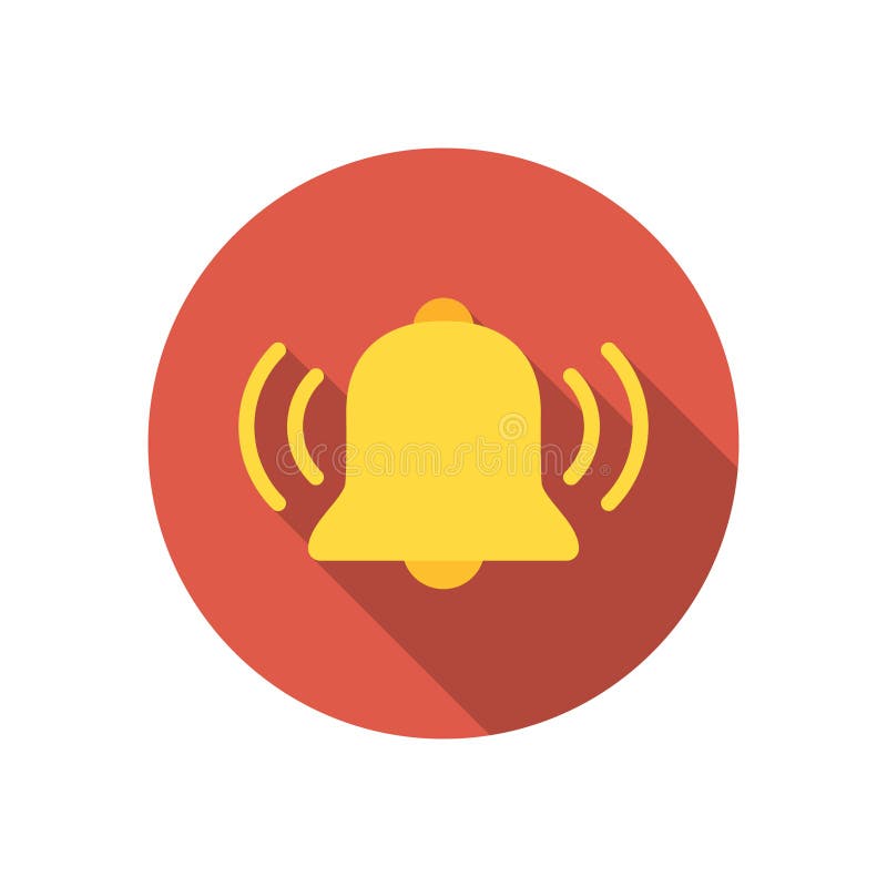 Ring Bell Cartoon Vector Illustration Stock Illustration - Illustration ...