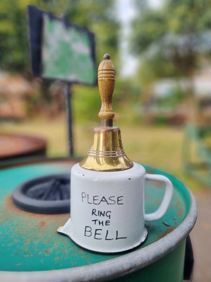 Ring a bell message stock photo. Image of iron, ring - 257560962