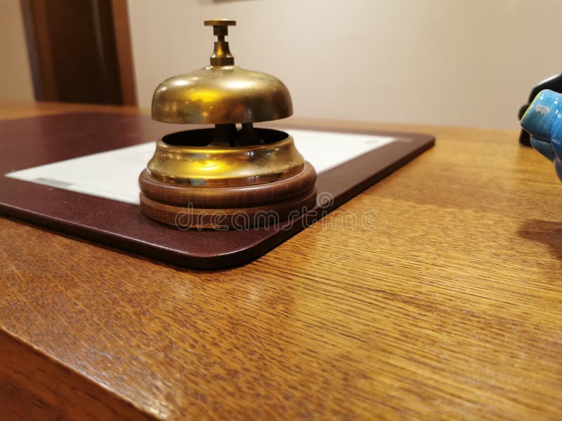 Ring bell reception stock image. Image of design, iron - 190186283