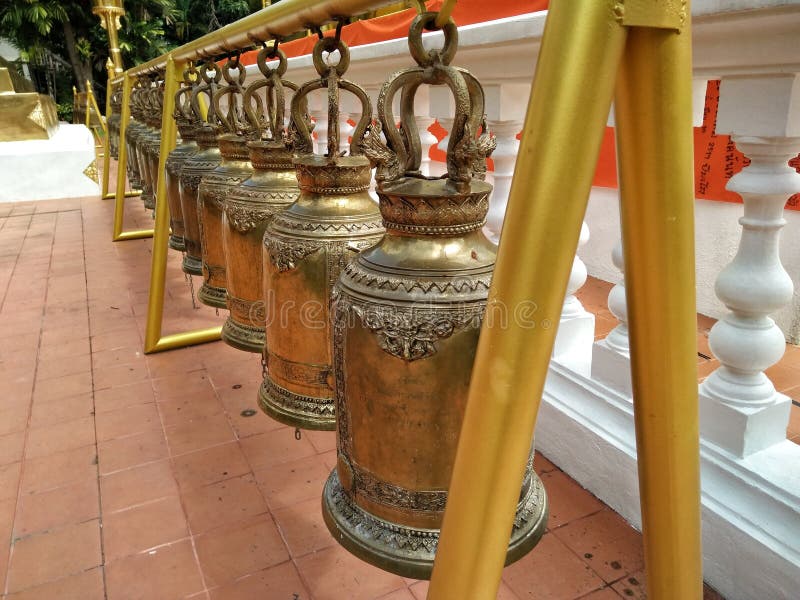 Ring the bells stock image. Image of ring, temple, thai - 80112125