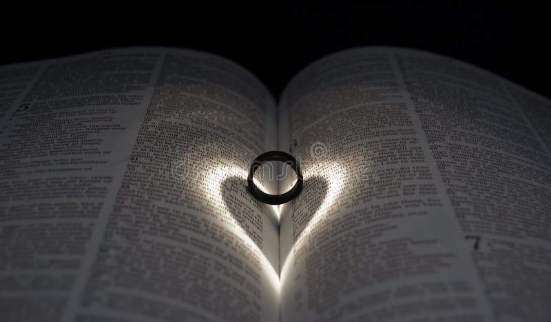 Ring Bible Heart stock photo. Image of christianity, closeup - 8115250