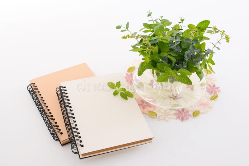 Ring binder books stock image. Image of okinawa, plant - 129794969