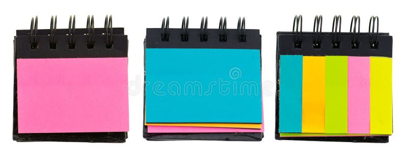 Ring Binder, Checked Note Paper Isolated on White Background Stock ...