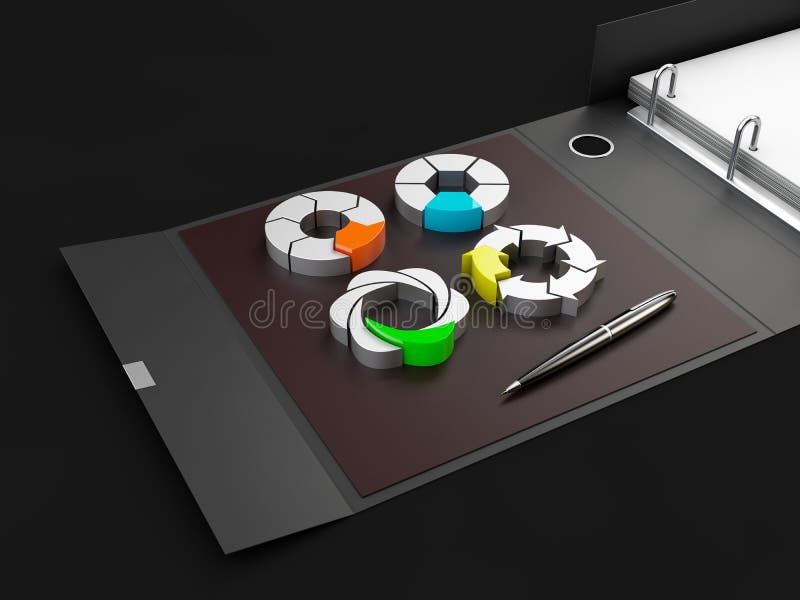 Ring Binder Presentation Stock Illustrations – 432 Ring Binder ...