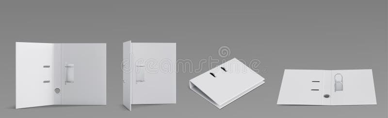 Ring Binder Folder Mockups Stock Illustrations – 10 Ring Binder Folder ...