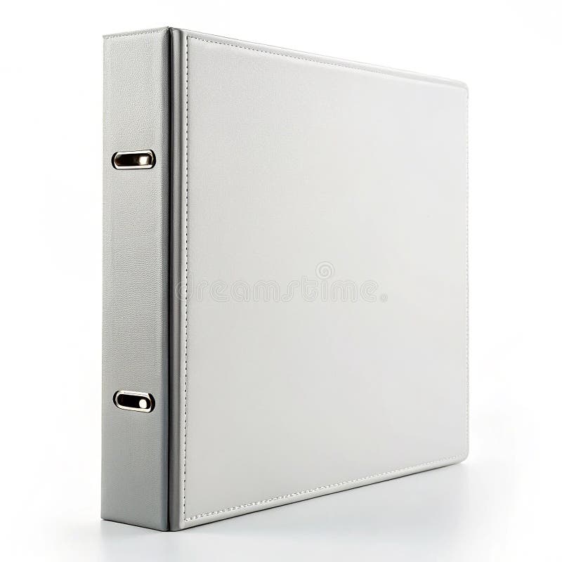 Ring Binder Folder on White Background Stock Illustration ...