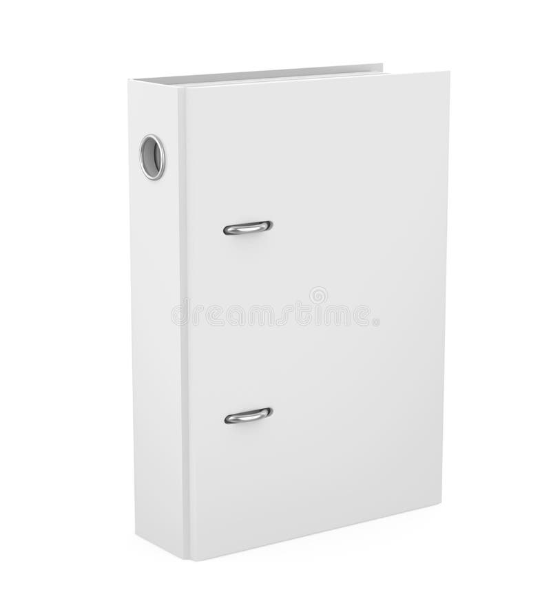 Blank White Ring Binder Folder Design Mockup Stock Illustration ...