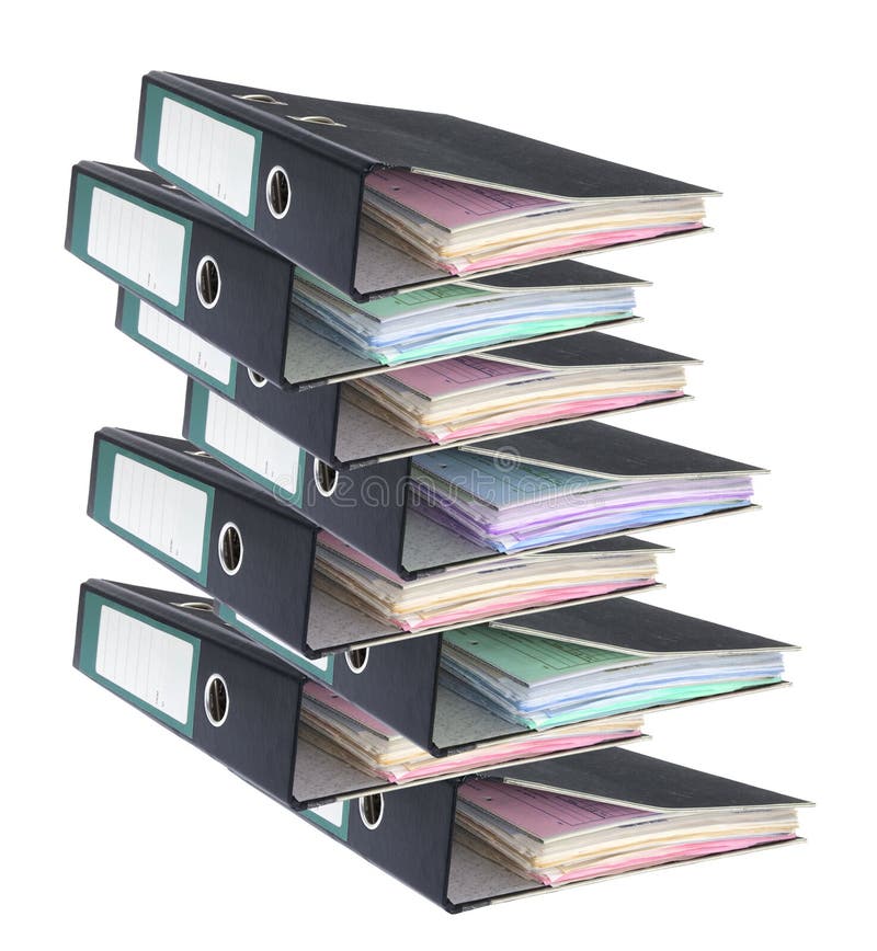 Ring Binders stock image. Image of pile, folders, studio - 13178355
