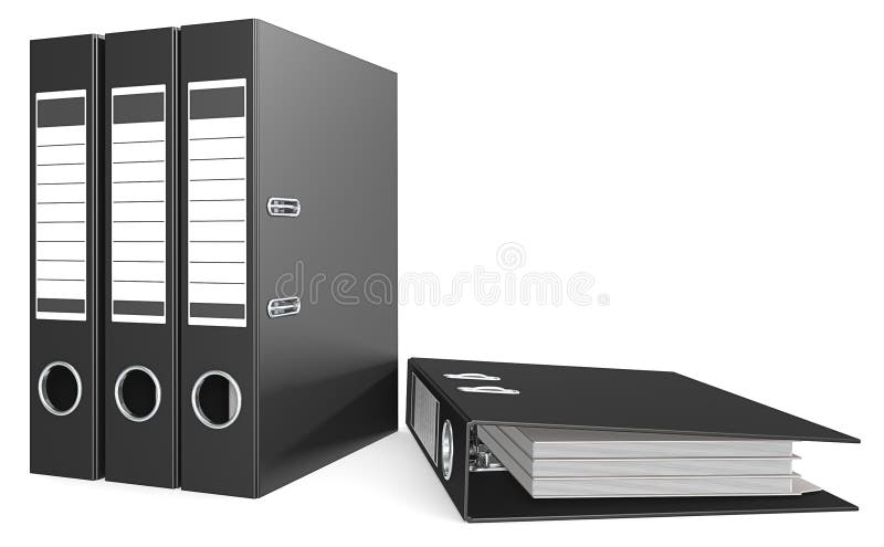 Stack of Binders stock photo. Image of object, studio, file - 468550