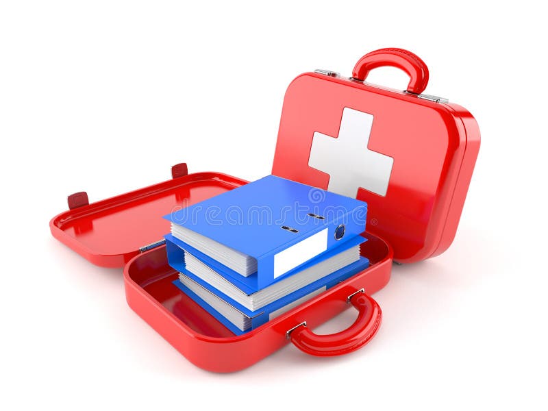 First Aid Kit on Business Chair Stock Illustration - Illustration of ...