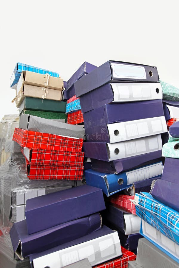 Ring binders pile stock photo. Image of files, room, storehouse - 22508200
