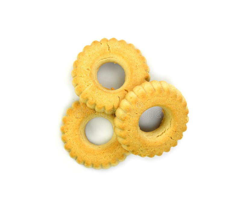 Ring Biscuits Pile Isolated Stock Image - Image of dessert, cracker ...