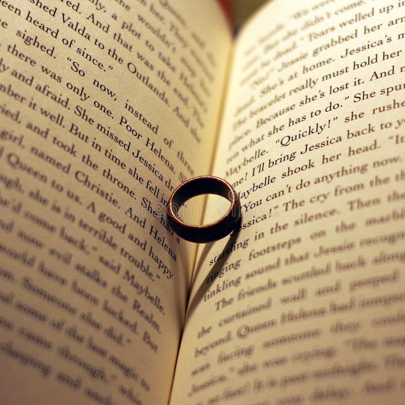 The Ring in the Book. Abstract Photo Stock Photo - Image of heart ...