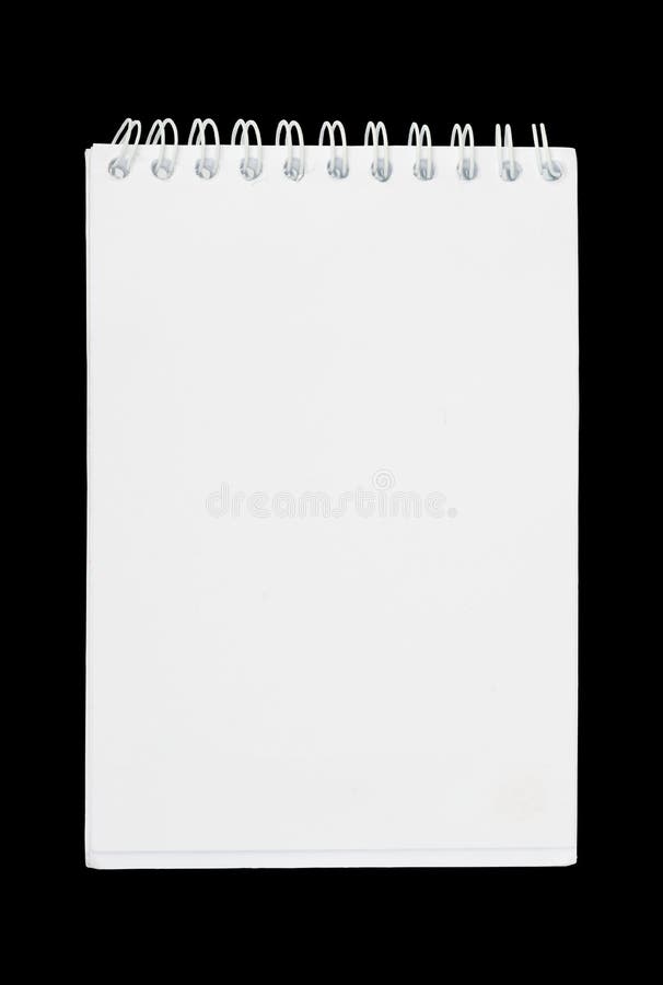 Blank Ringbound Notebook and Pencil Stock Image - Image of message ...