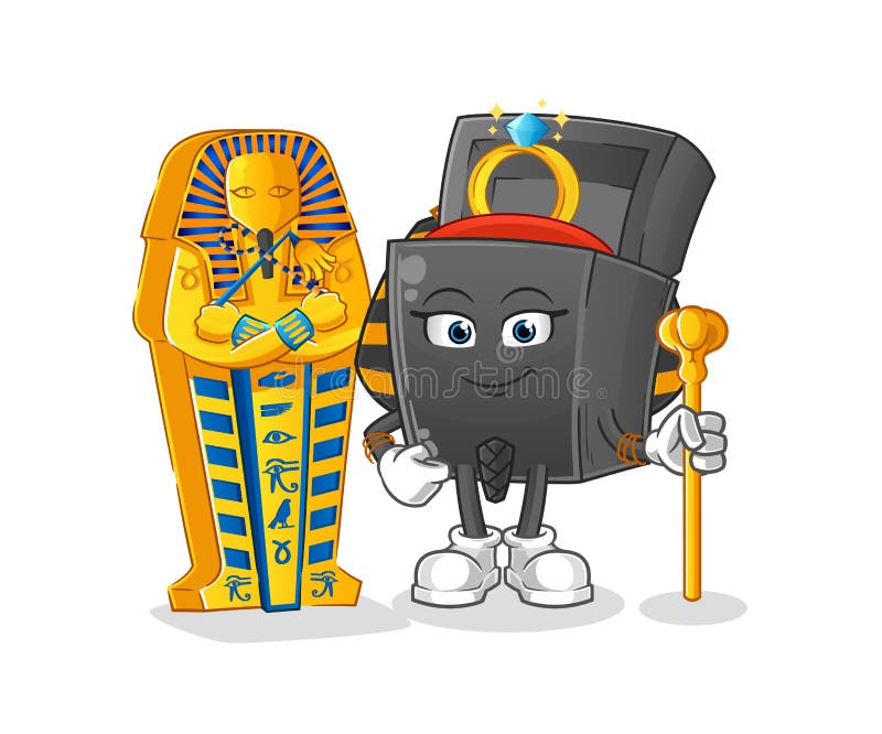 Ring Box Ancient Egypt Cartoon. Cartoon Mascot Vector Stock Vector ...