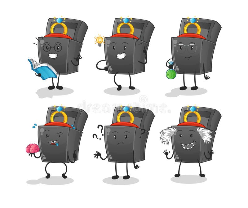 Ring Box Basketball Player Group Character. Mascot Vector Stock Vector ...