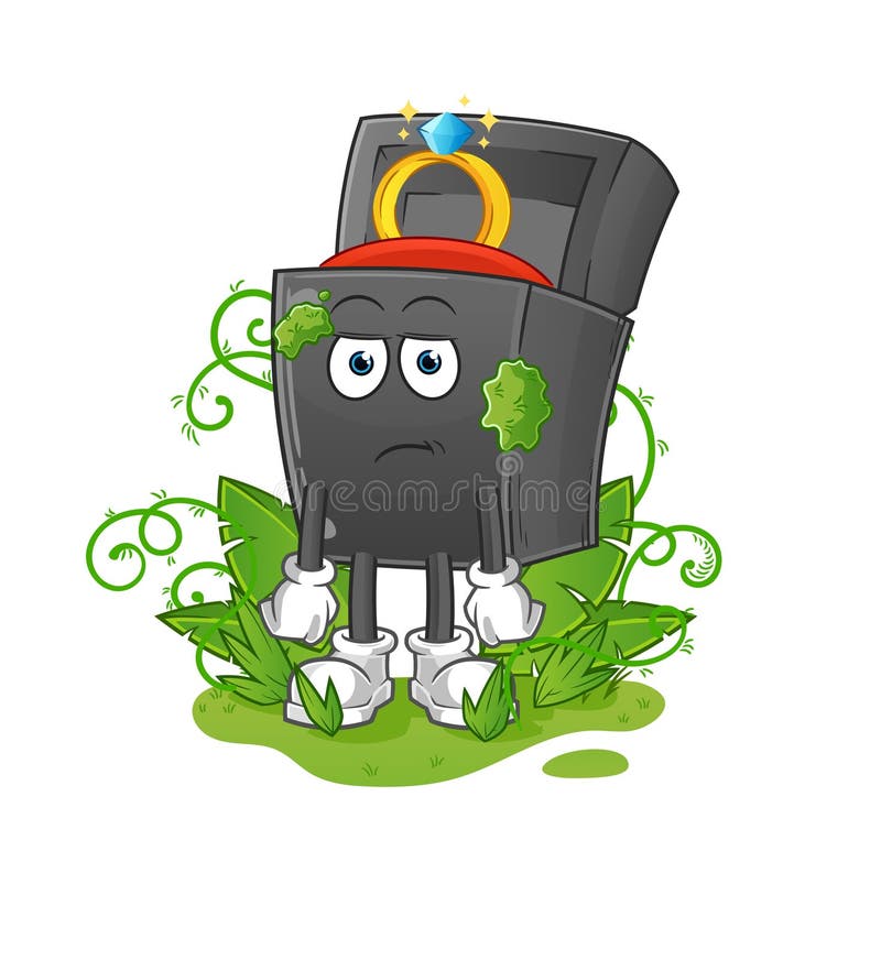 Ring Box Waiting Too Long Mascot. Cartoon Vector Stock Vector ...